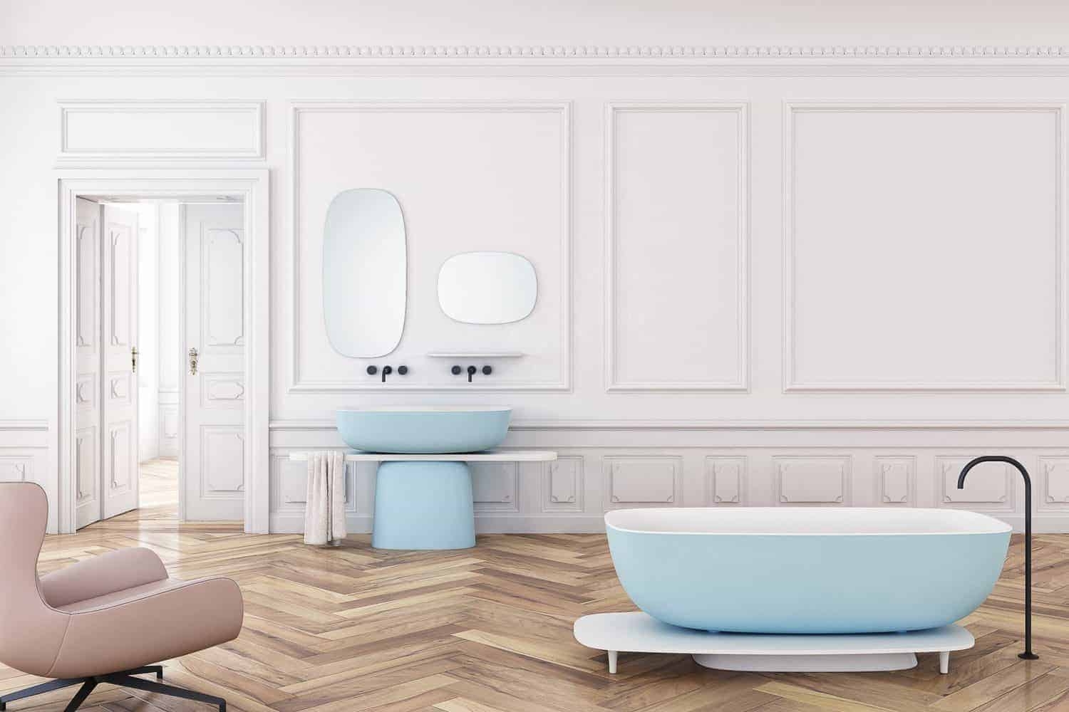 Kolpa Milo lábon álló dupla mosdó polccal Kerrockból, 120x60, Homok ...